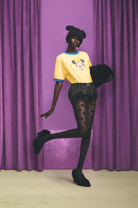 MINNIE MOUSE T-SHIRT HARRY LAMBERT FOR ZARA X DISNEY - Yellow | ZARA ...