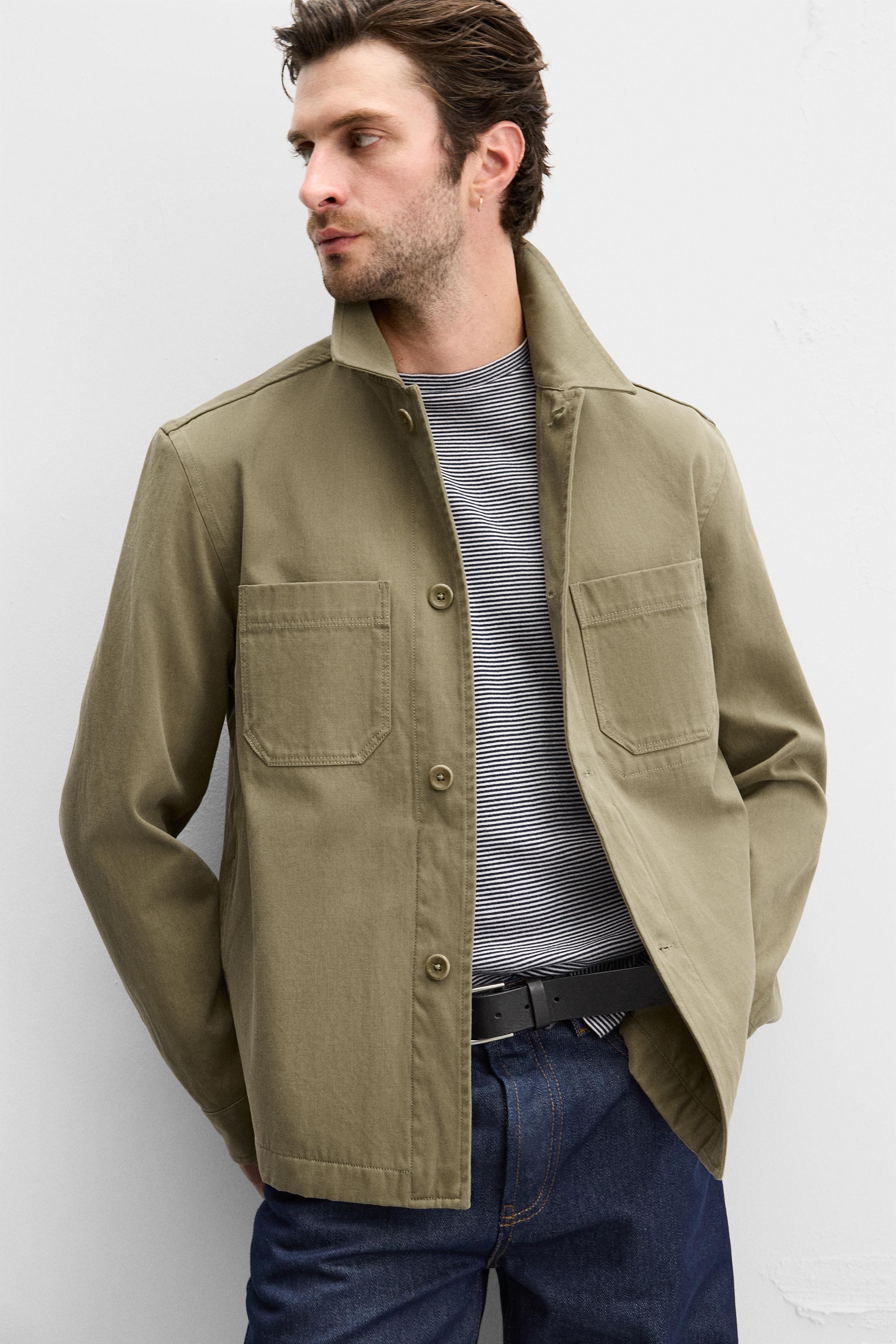POCKET OVERSHIRT - Light khaki | ZARA United States POCKET OVERSHIRT - Light khaki | ZARA United States