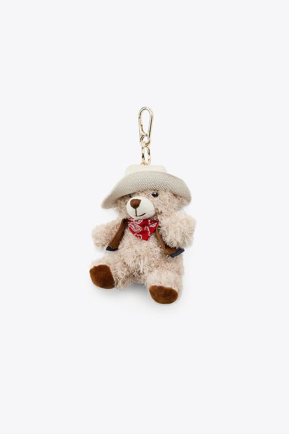 COWBOY BEAR CHARM KEY RING - Beige | ZARA Spain
