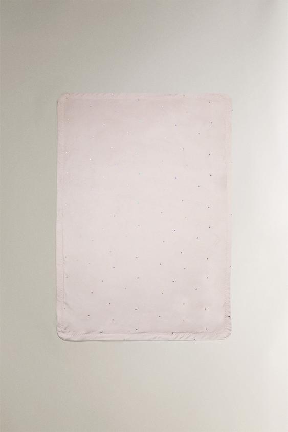 KIDS' HEART PRINT BLANKET - Pink | ZARA Canada