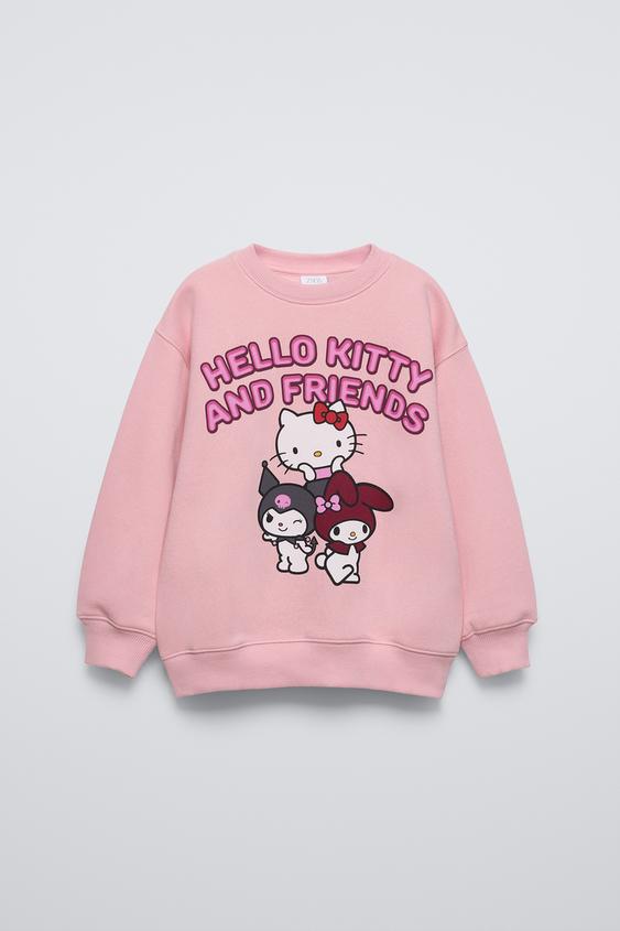 SWEATSHIRT HELLO KITTY AND FRIENDS © SANRIO - Rosa | ZARA Österreich ...