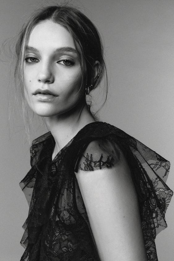 LIMITED EDITION LACE MIDI DRESS - Black | ZARA Ireland