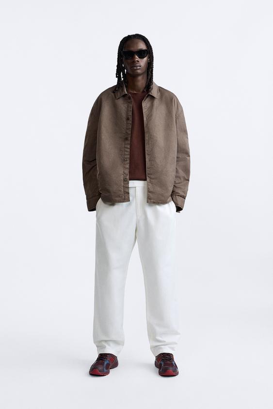 FADED-EFFECT TECHNICAL OVERSHIRT - Earth | ZARA Australia
