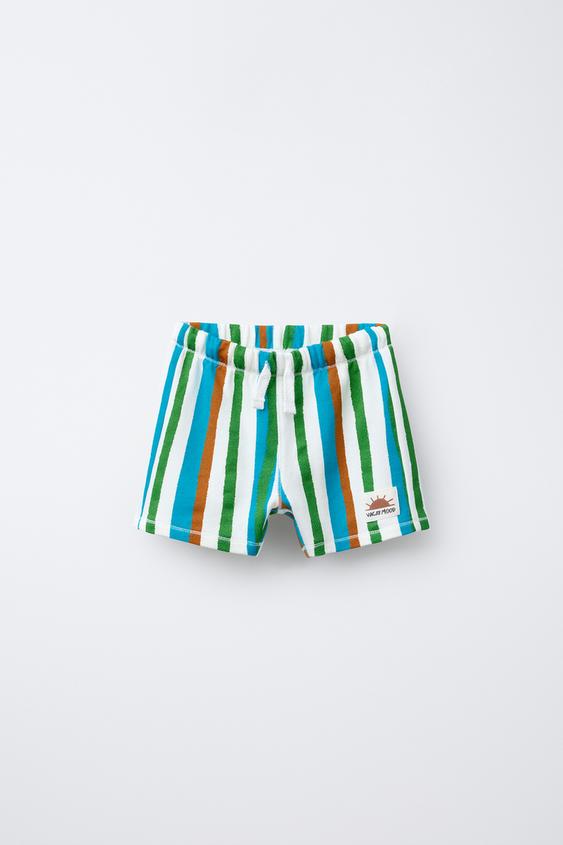 BERMUDA RAYURES ÉTIQUETTE - Multicolore | ZARA Canada