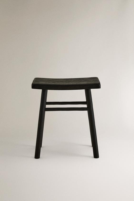 HAMMERED STOOL - Dark brown | ZARA United States