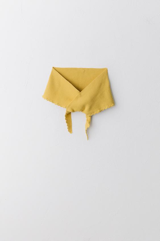 LIMITED EDITION COTTON KNIT CAPELET - Yellow | ZARA Spain