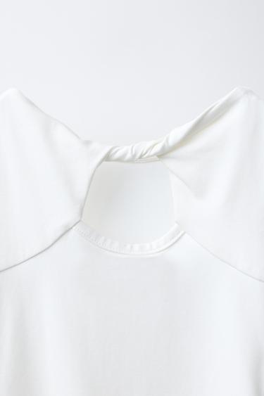 BODY POLYAMIDE NŒUD CUT OUT - Blanc | ZARA France