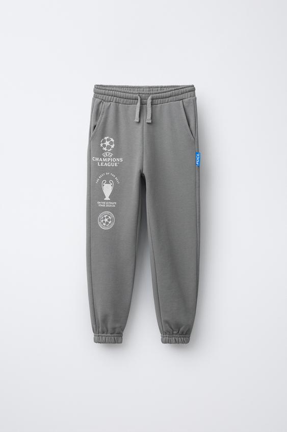 UEFA CHAMPIONS LEAGUE ® JOGGING TROUSERS - Grey | ZARA Australia