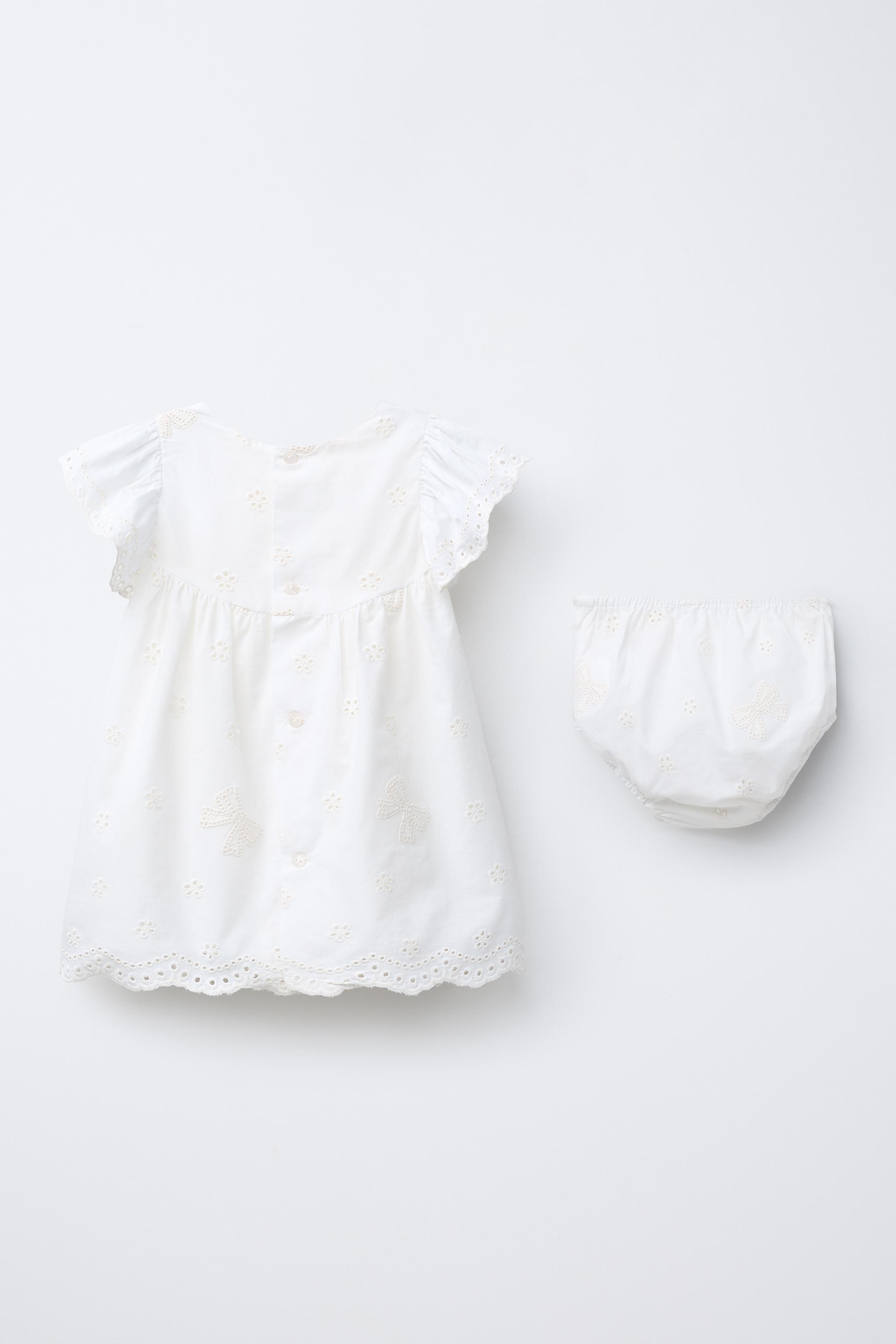 リボン刺繍ワンピース&ショーツ - エクリュ | ZARA Japan / 日本 リボン刺繍ワンピース&ショーツ - エクリュ | ZARA Japan / 日本