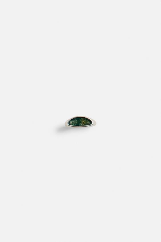 STONE SIGNET RING - Silver | ZARA Canada
