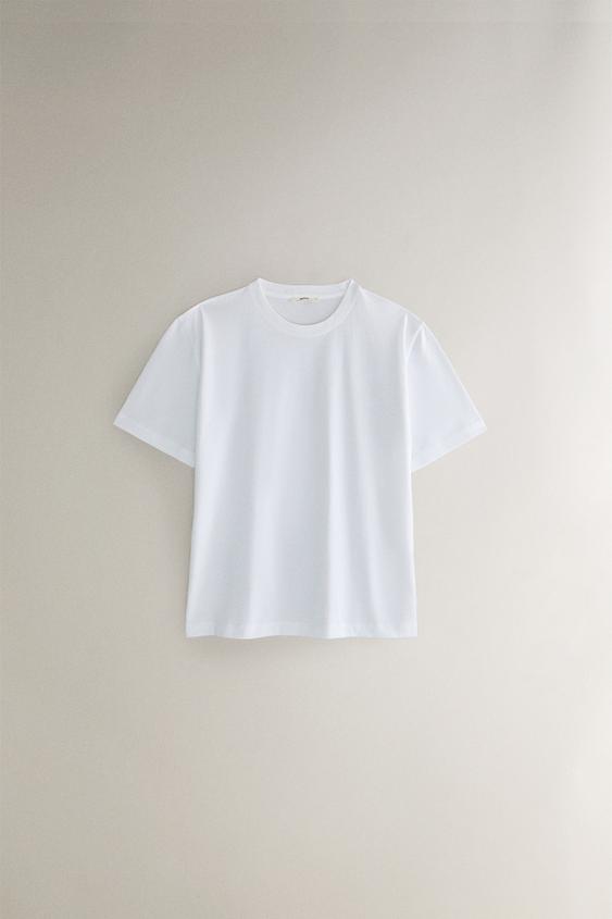 SHORT SLEEVE T-SHIRT - White | ZARA Turkey