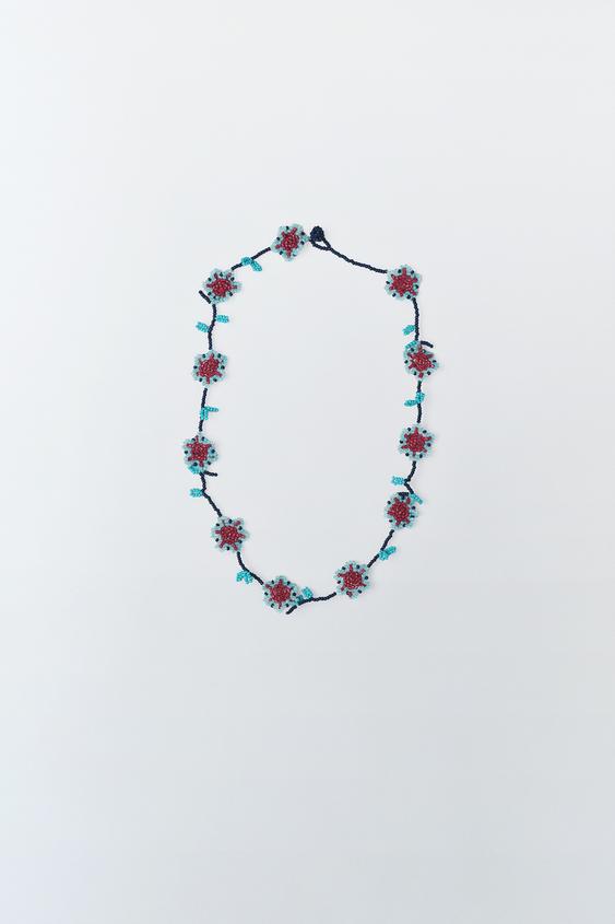 LIMITED EDITION FLOWER BEAD NECKLACE - Multicoloured | ZARA Saudi Arabia