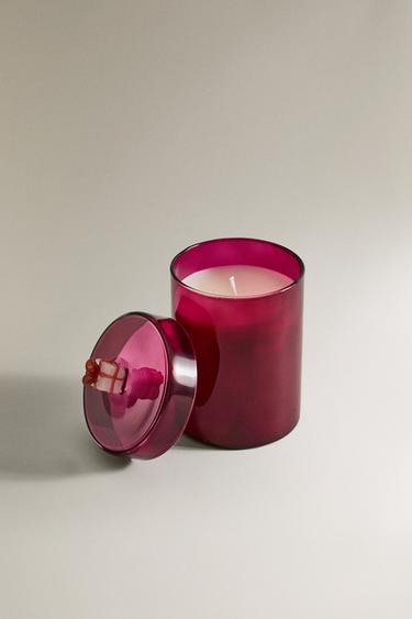 (220 G) BOUGIE PARFUMÉE BOROSILICATE GINGERBREAD - Rouge | ZARA France