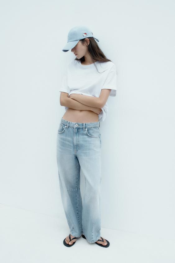 ΚΑΠΕΛΟ ΤΖΙΝ HELLO KITTY © 2025 SANRIO - Μπλε ανοιχτό | ZARA Greece / Ελλαδα