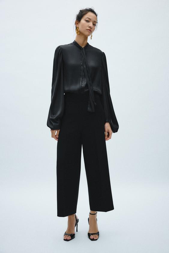 Zw Collection Culottes Black Zara Uae Dubaisharjahajmanuaq