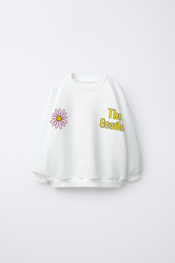 SWEATSHIRT BLUME THE BEATLES ® - Cremefarben | ZARA Österreich / Austria