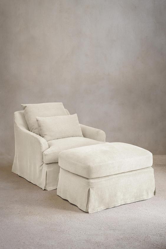 LINEN ARMCHAIR AND FOOTREST | ZARA United States