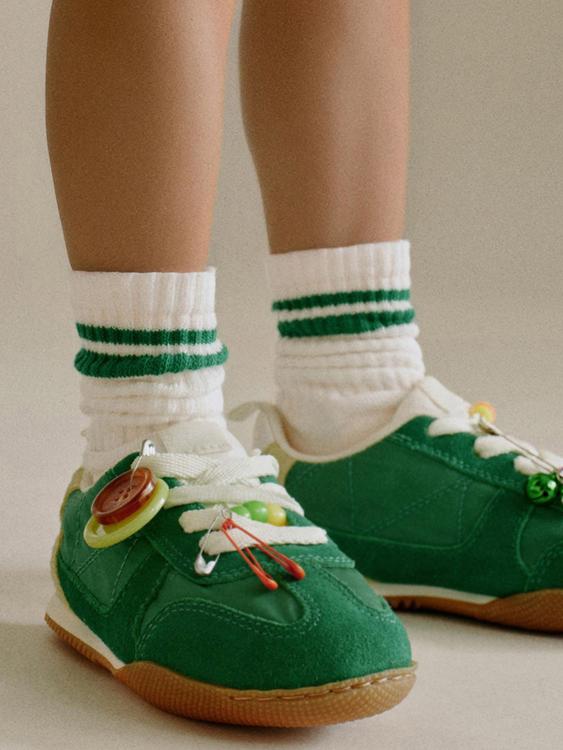 SOFT TRAINERS - Green | ZARA Australia