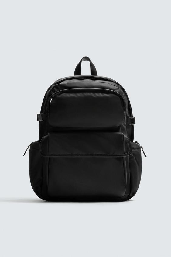 MULTI-POCKET TECHNICAL BACKPACK - Black | ZARA India