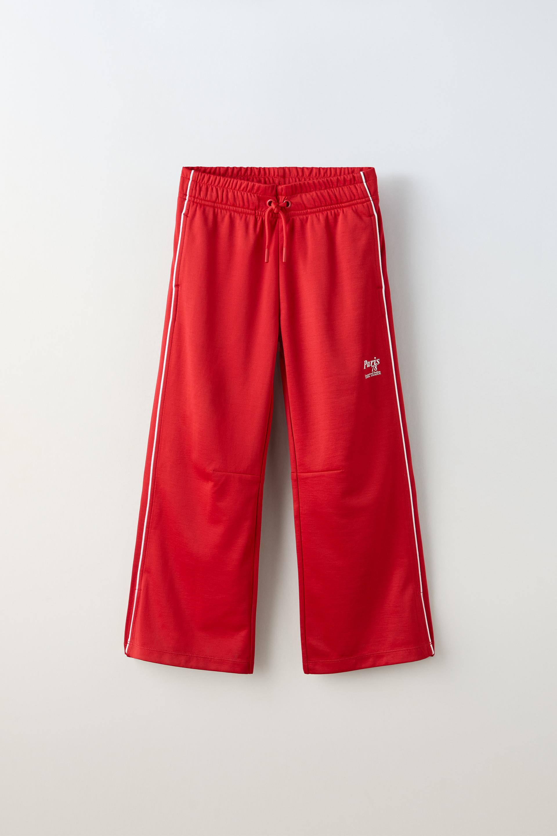 PLUSH SOCCER PANTS Red ZARA United States plush-soccer-pants-red-zara-united-states