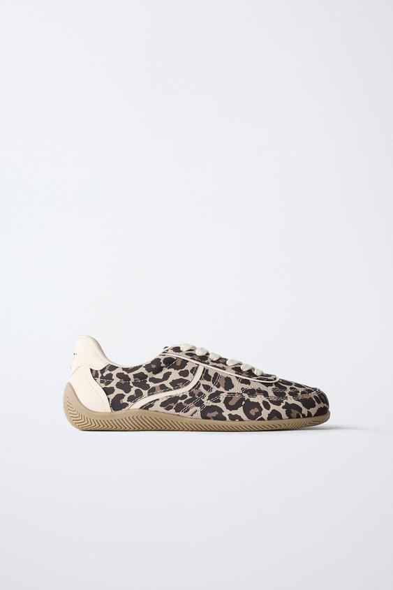 ANIMAL PRINT TRAINERS - Brown | ZARA United Kingdom