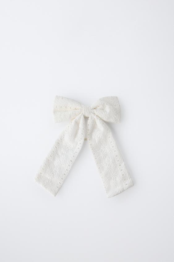 LAÇO VAZADO ELÁSTICO E MOLA - Branco | ZARA Portugal