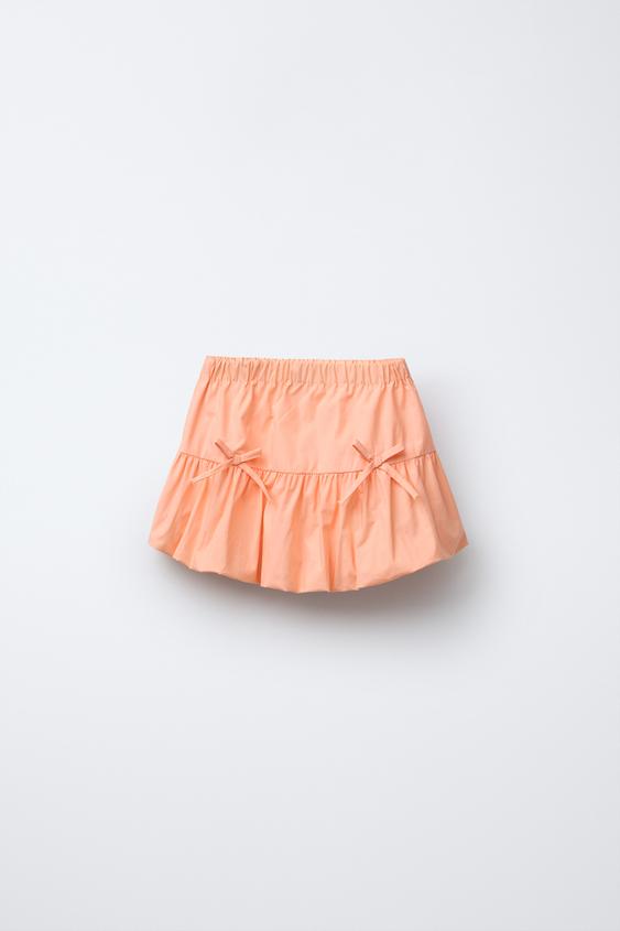 ROK BALON SIMPUL MINI - Oranye tangerine | ZARA Indonesia
