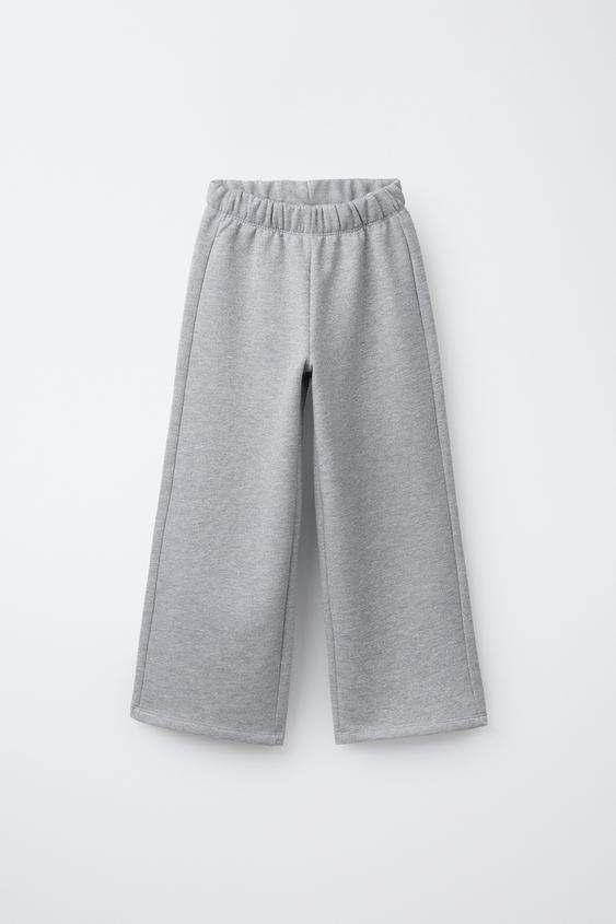 PARLAK GENİŞ PAÇA PANTOLON - Gri marn | ZARA Türkiye / Turkey