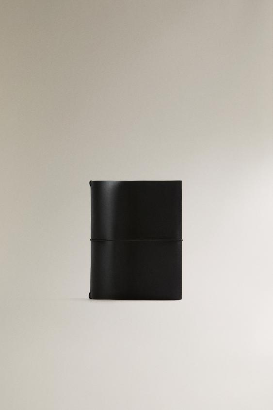 LEATHER BOOK COVER - Black | ZARA United States