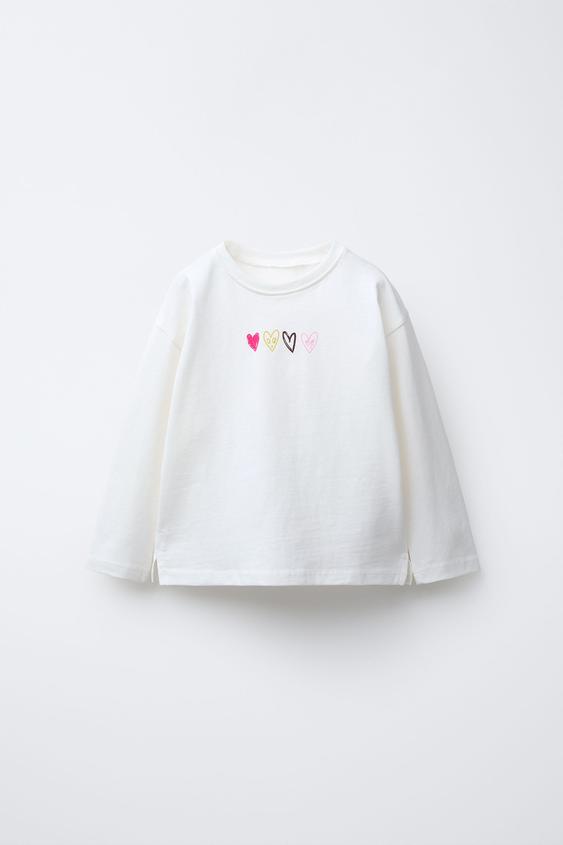 SLOGAN PRINT T-SHIRT - White | ZARA Turkey