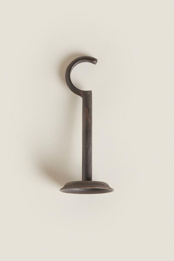 METAL CURTAIN ROD HOOK - Black | ZARA Canada