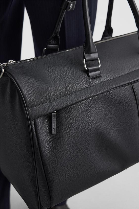 TEXTURED TRAVEL BAG - Black | ZARA South Africa