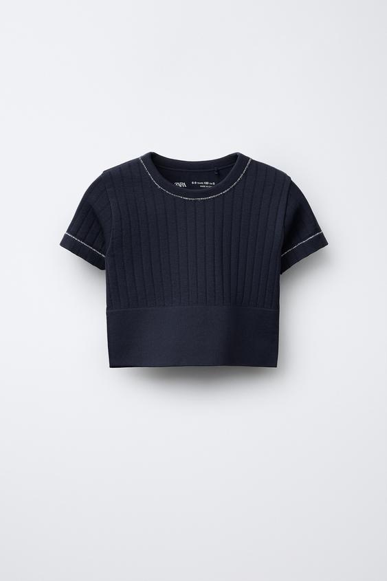 CAMISETA SEAMLESS GYM VIVOS BRILLO - Azul | ZARA España