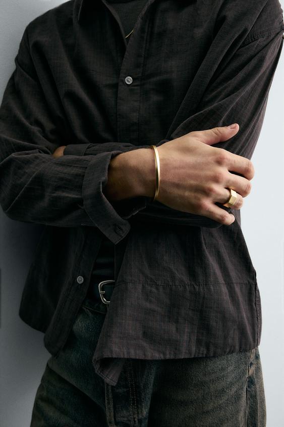 GEOMETRIC STONE RING - Gold | ZARA Canada