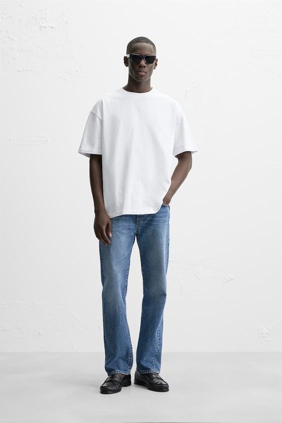 BASIC HEAVYWEIGHT T-SHIRT - White | ZARA Spain