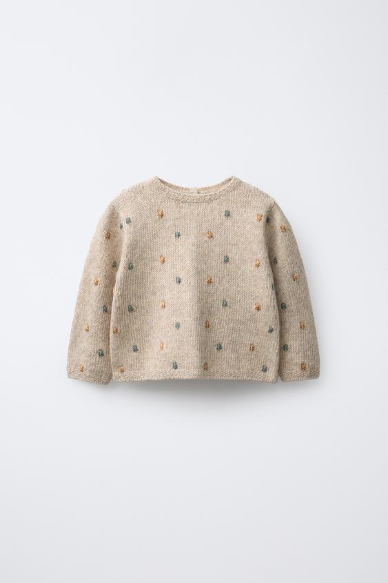 BOBBLE KNIT SWEATER - Light beige | ZARA Canada