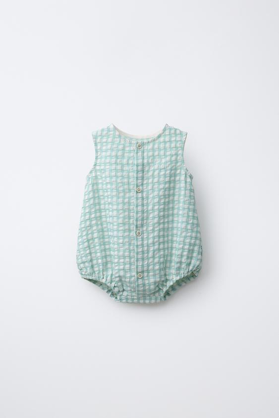 PELELE CUADRO VICHY - Verde agua | ZARA España