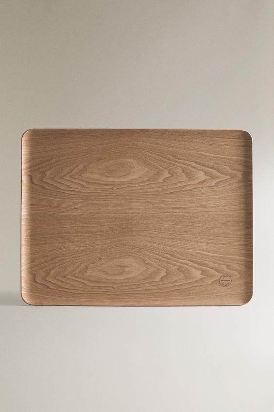 LARGE RECTANGULAR WOODEN TRAY - Light beige | ZARA Turkey
