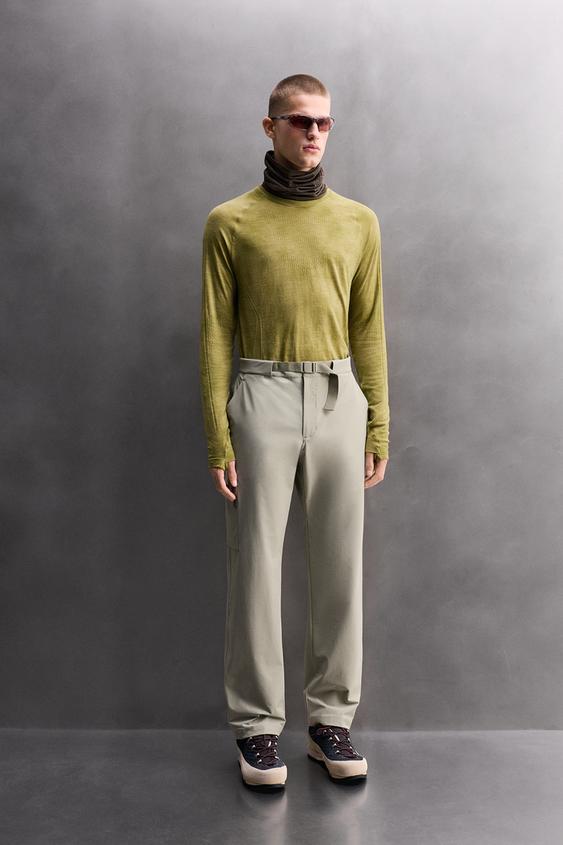 WOOL BLEND BASE LAYER T-SHIRT - Oil | ZARA Spain