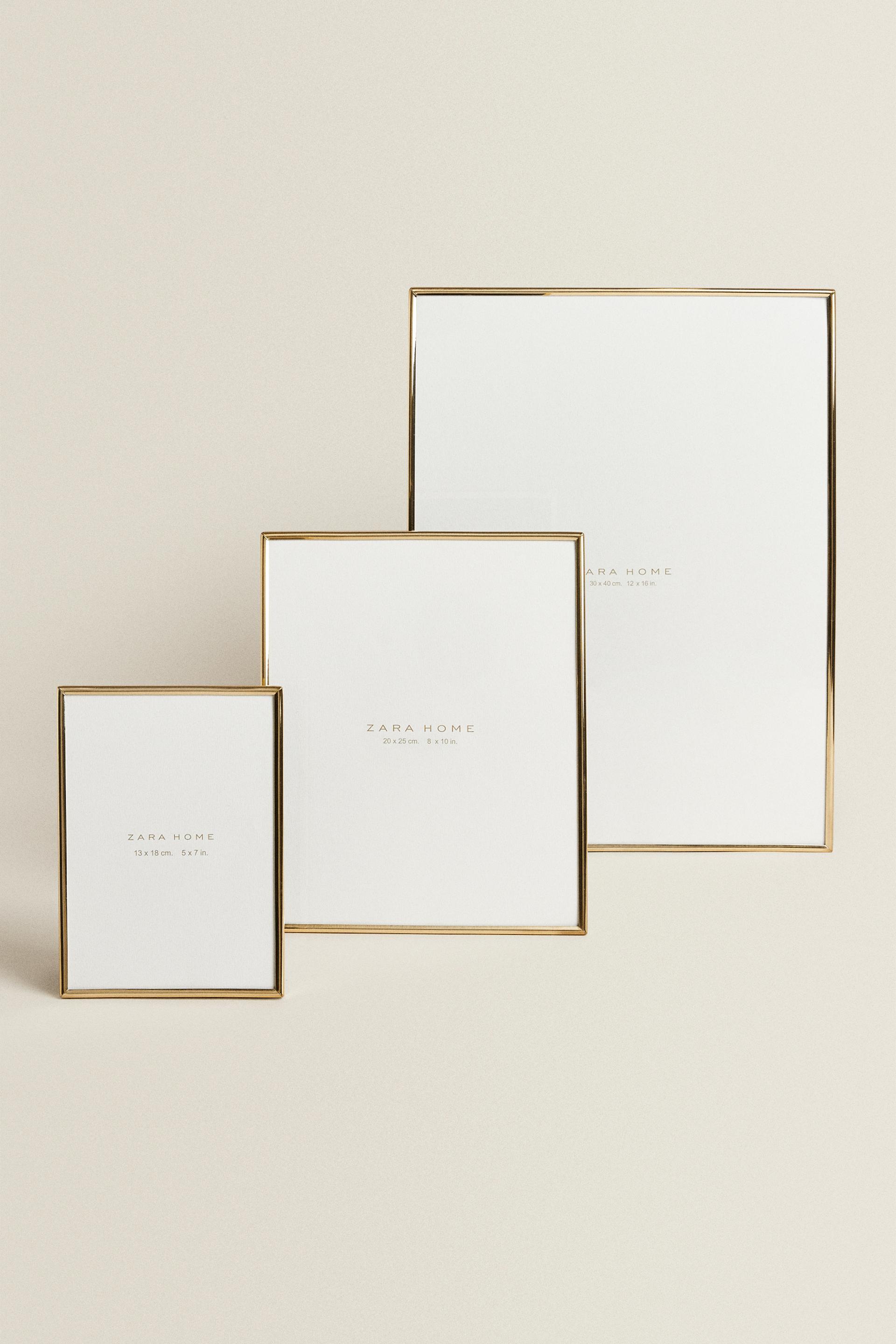 GOLDEN METAL PHOTO FRAME - Golden | ZARA United States