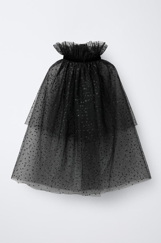 SHINY WITCH COSTUME CAPE - Black | ZARA Thailand