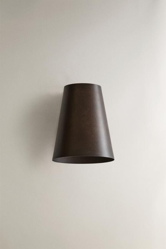 LAMP | RUSTIC METAL WALL LIGHT FIXTURE - Rust | ZARA Turkey