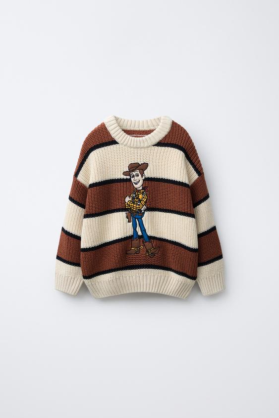 ΠΛΕΚΤΗ ΜΠΛΟΥΖΑ ΡΙΓΕ WOODY TOY STORY © DISNEY PIXAR - Εκρού / Καφέ ...