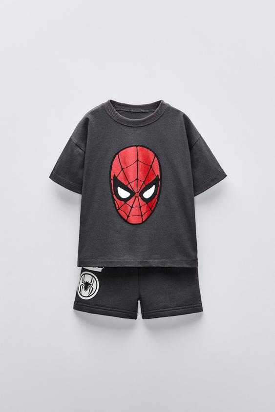 SPIDER-MAN © MARVEL T-SHIRT AND SHORTS MATCHING SET - Anthracite grey ...
