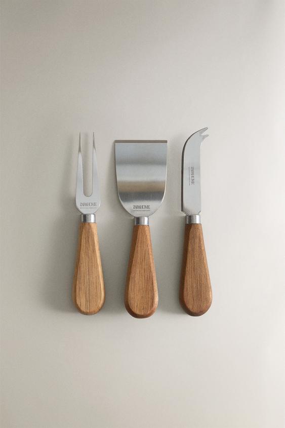 CHEESE KNIVES (SET OF 3) - Light beige | ZARA Turkey