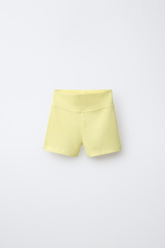 RIBBED SHORTS - Yellow | ZARA Spain