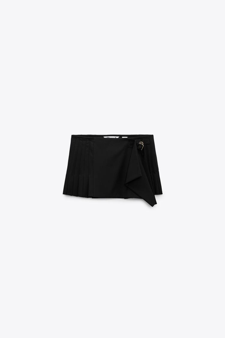 SHORT BOX PLEAT SKIRT - LIMITED EDITION - Black | ZARA Spain