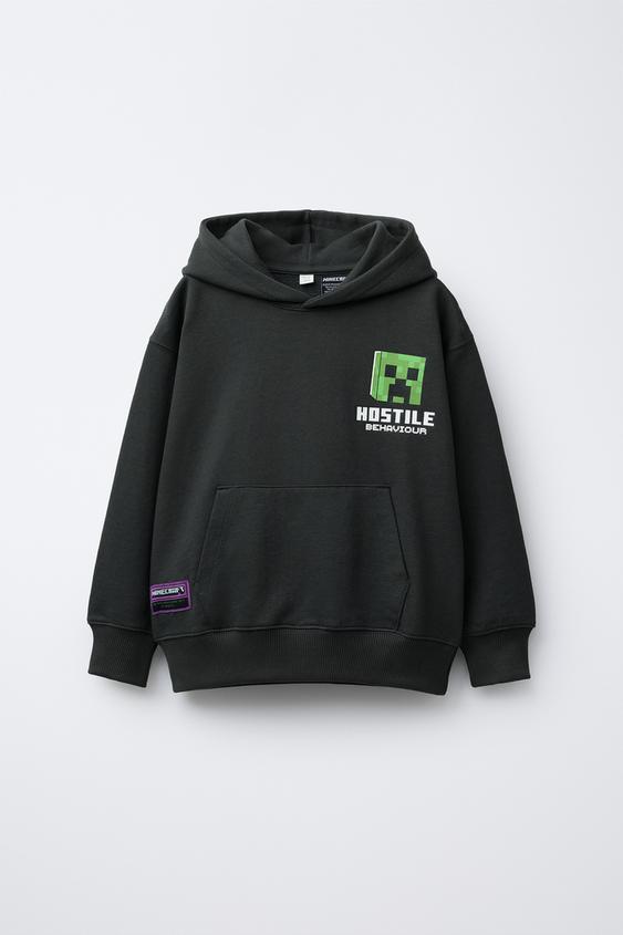 MINECRAFT © MOJANG AB. ™ HOODIE SWEATSHIRT - Dark gray | ZARA Canada