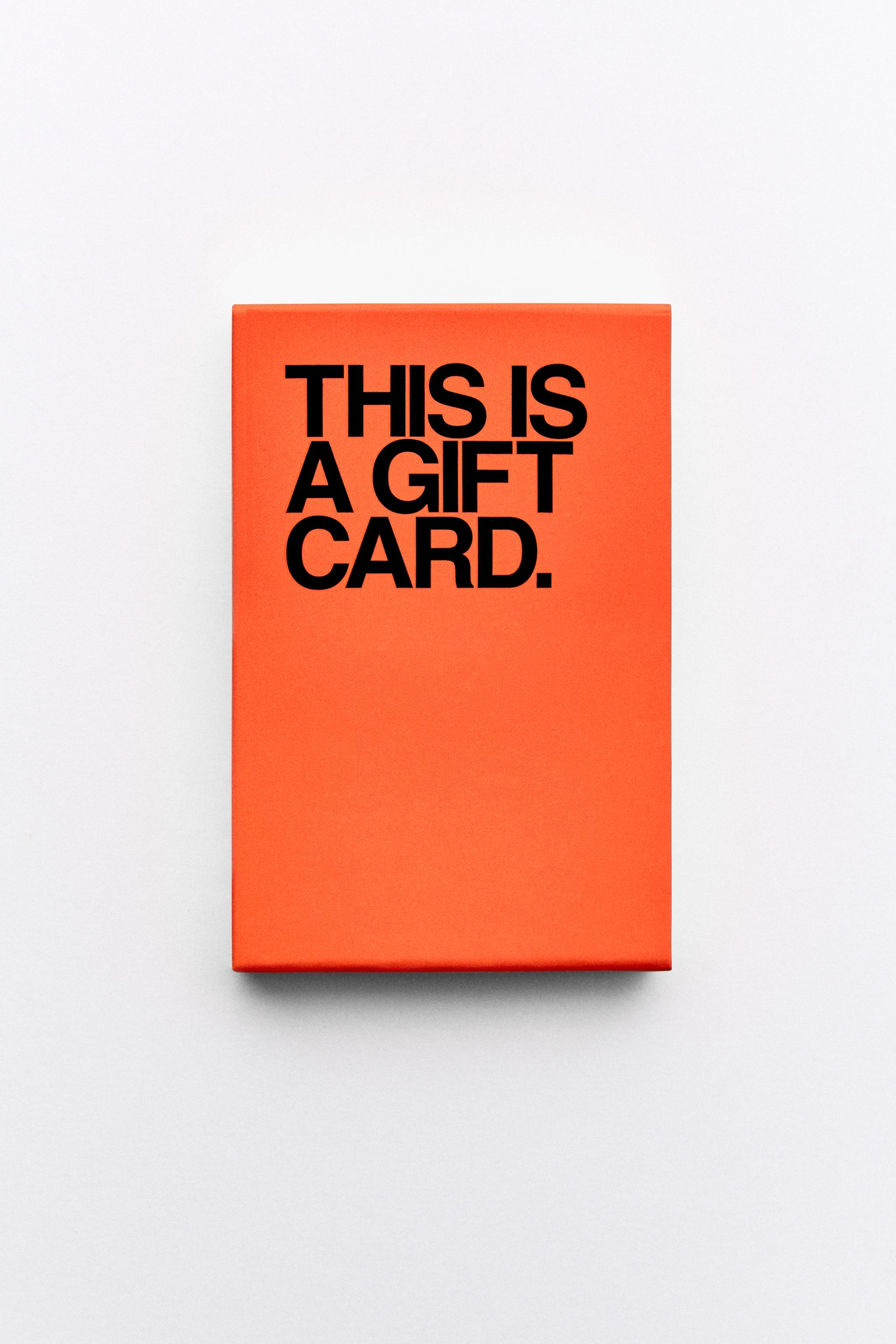 GIFT CARD PHYSICAL Silver ZARA United States