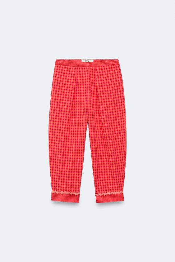 2-14 ANNI/ PANTALONI A QUADRETTI VICHY LIMITED EDITION - Rosso ...